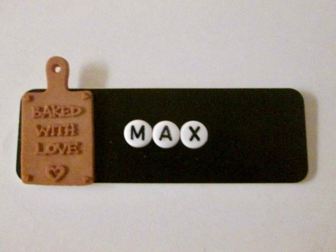 Name Tag ID Badge Custom Pin or Magnet Back,cut Board Charm ...