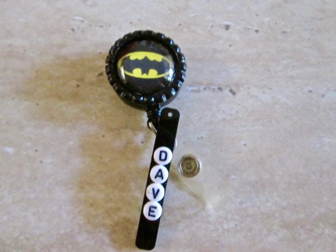 ID Badge Retractable Reel Magnet or Pin Back, Engraved,personalize ...
