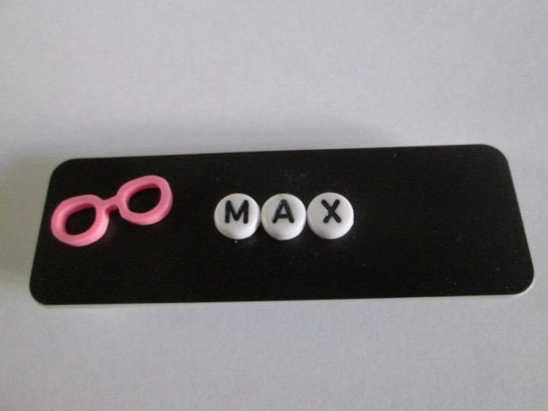 Nombre Tag ID Insignia Imán Personalizado o Pin Respaldo Gafas - Etsy ...