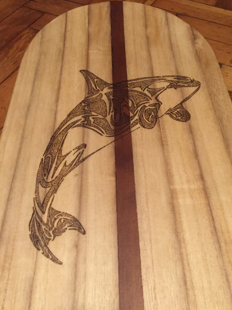 Handmade Wooden Body Board Made From Cedar and Paulownia With - Etsy