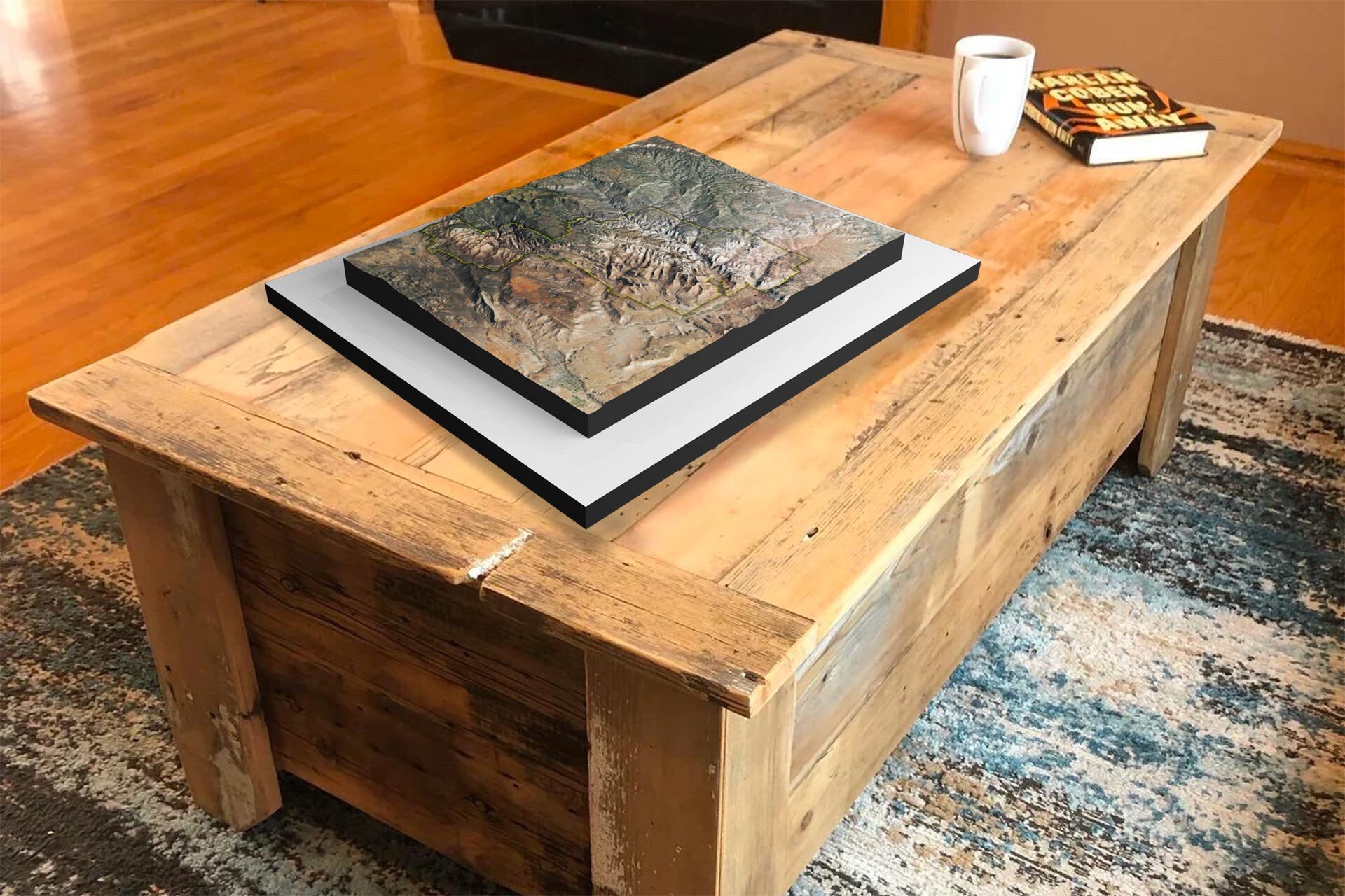 Zions National Park 3D Raised Relief Map Satellite Imagery - Etsy