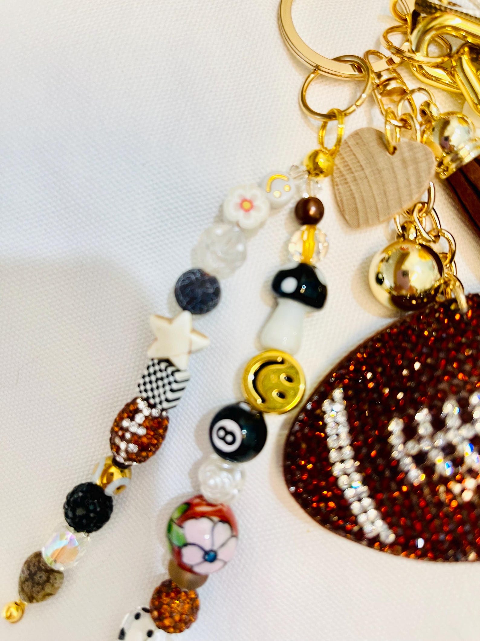 Custom Football Bag Charm: Personalized Team Colors Keychain - Etsy