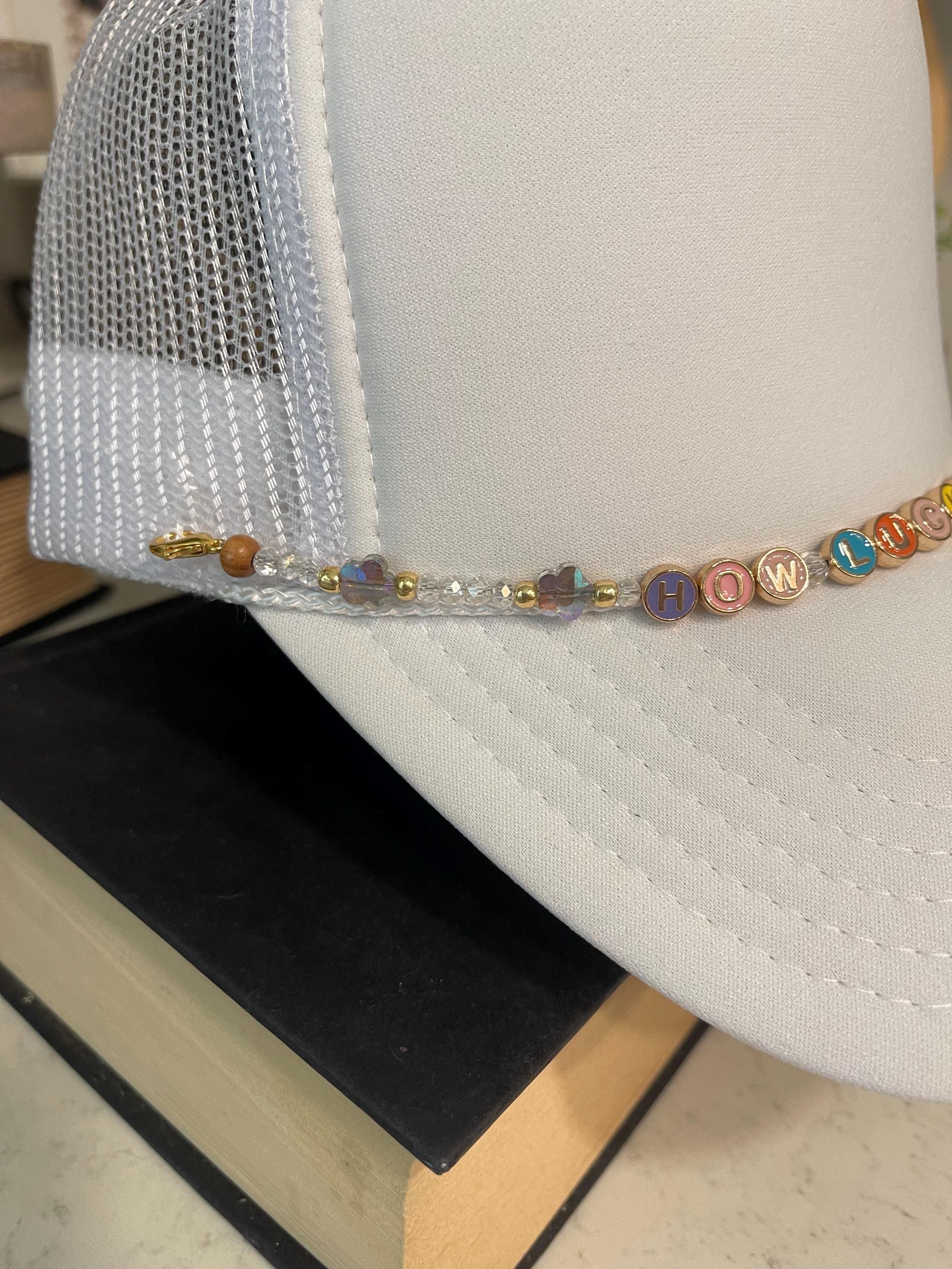 Custom Trucker Hat Chain L Trucker Hat Chain With how Lucky Are We L ...
