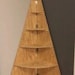 6ft Wooden Christmas Tree Corner Shelf ,christmas Village Display Dept ...
