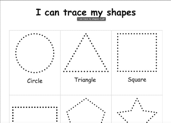 Handwriting Practice Shapes Handwriting Practice Worksheets – FREE