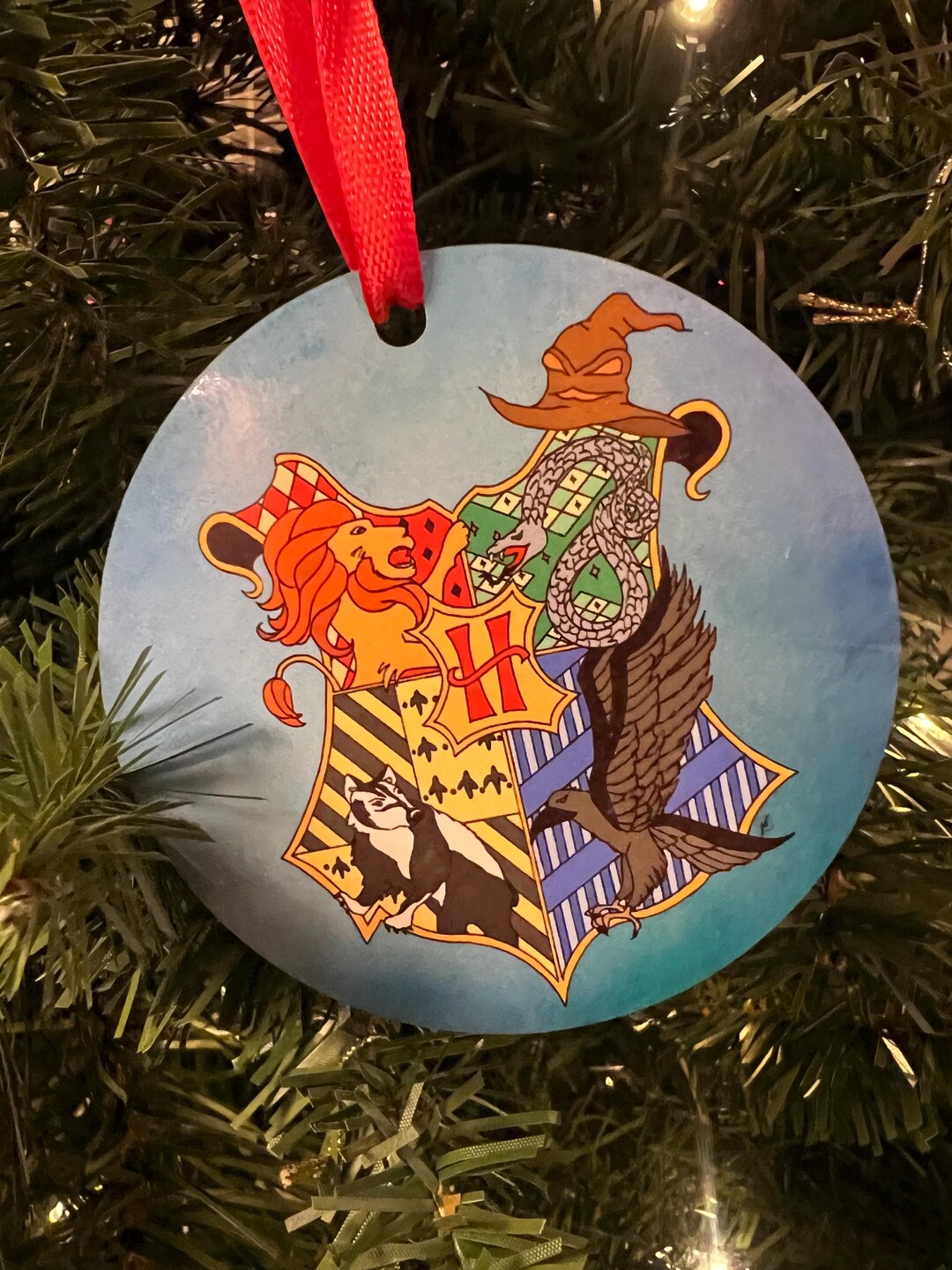 Hogwarts Crest, Wizarding World, Sorting Hat, Ornament - Etsy