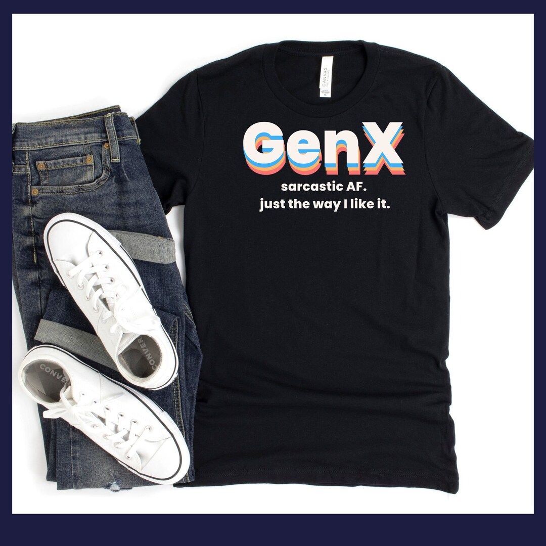 Gen X Shirt, Classic Generation X Tee, Vintage Style Shirt, Retro Gen X ...