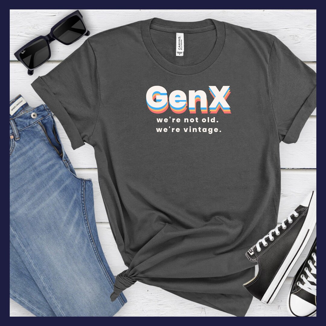 Gen X Shirt, Classic Generation X Tee, Vintage Style Shirt, Retro Gen X ...