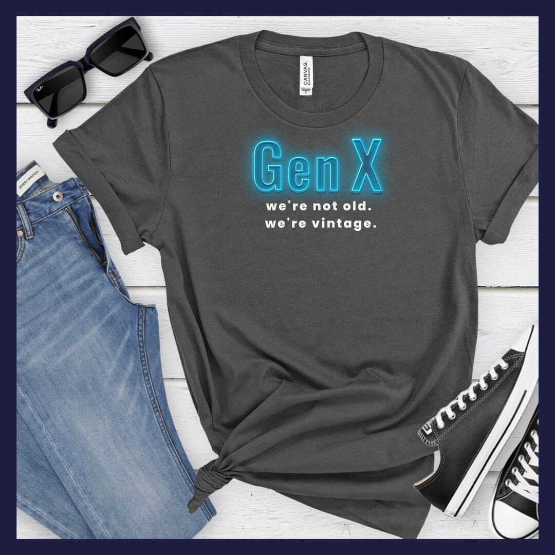 Gen X Shirt, Classic Generation X Tee, Vintage Style Shirt, Retro Gen X ...