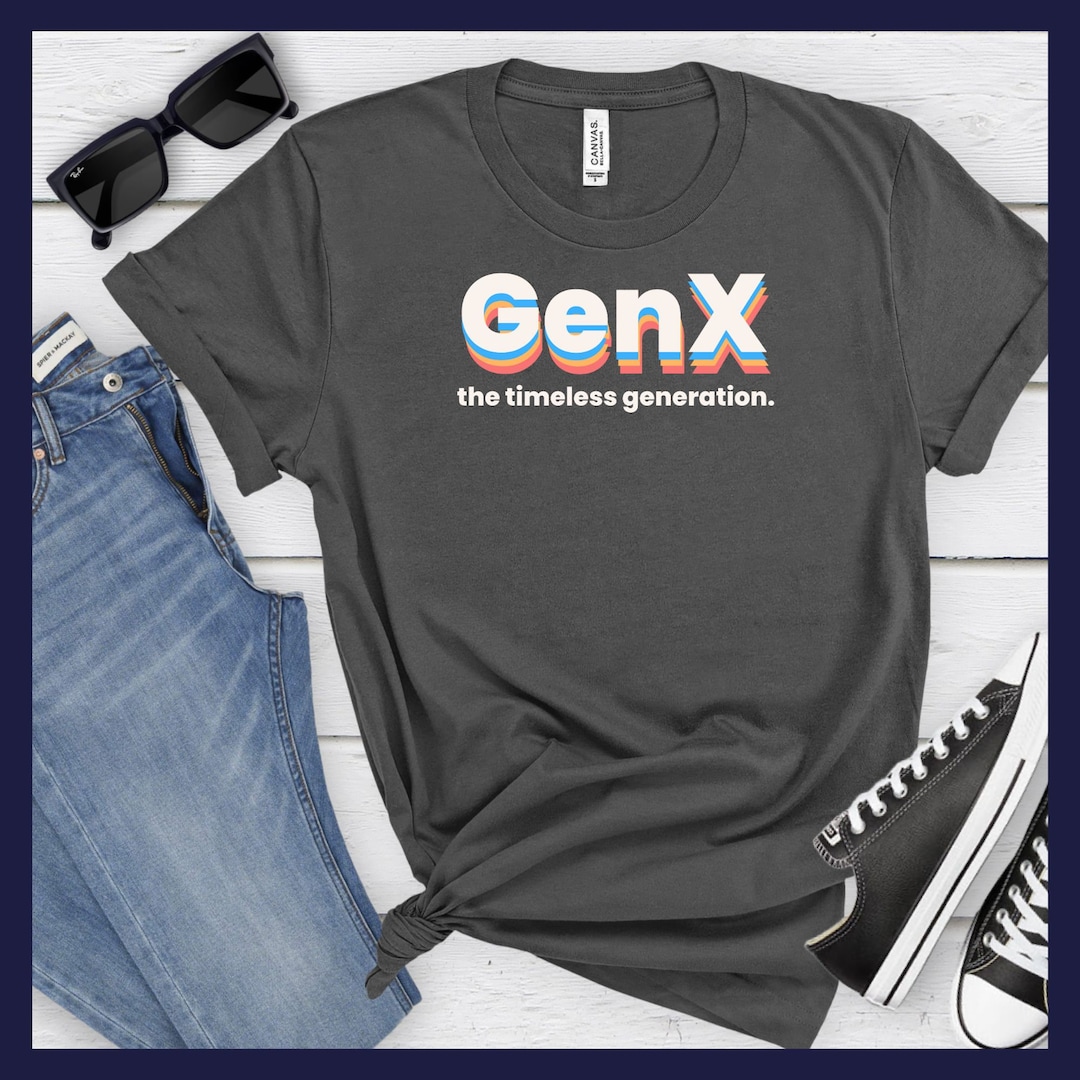 Gen X Shirt, Classic Generation X Tee, Vintage Style, Retro Gen X Shirt ...