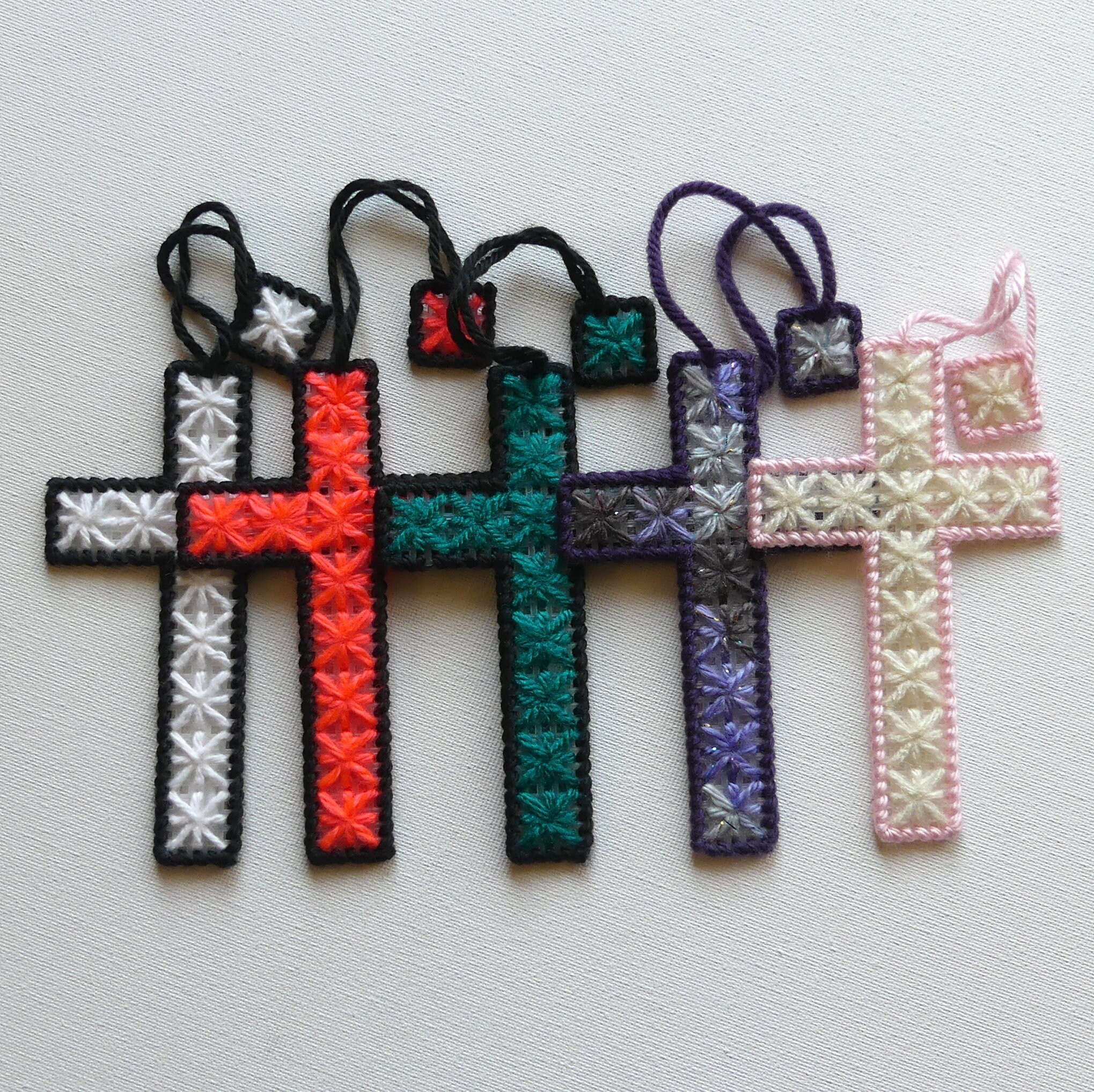 RTS Cross Bookmark Gifts, You Pick Plastic Canvas Cross Bookmarks, Book ...