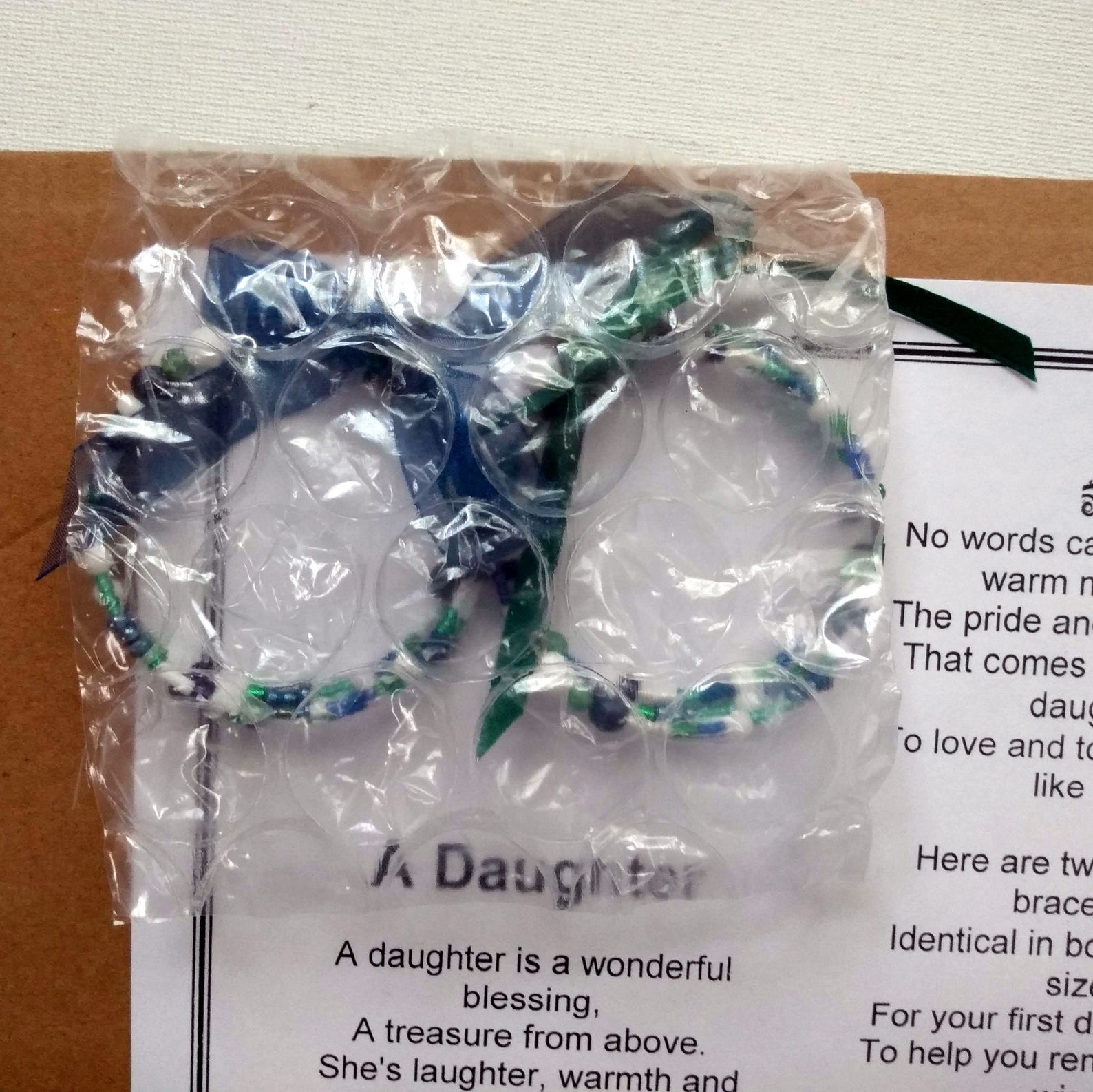Custom Memory Wire Mommy-to-be Bracelet With Poem Card - Etsy