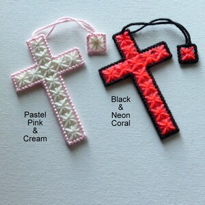 RTS Cross Bookmark Gifts, You Pick Plastic Canvas Cross Bookmarks, Book ...