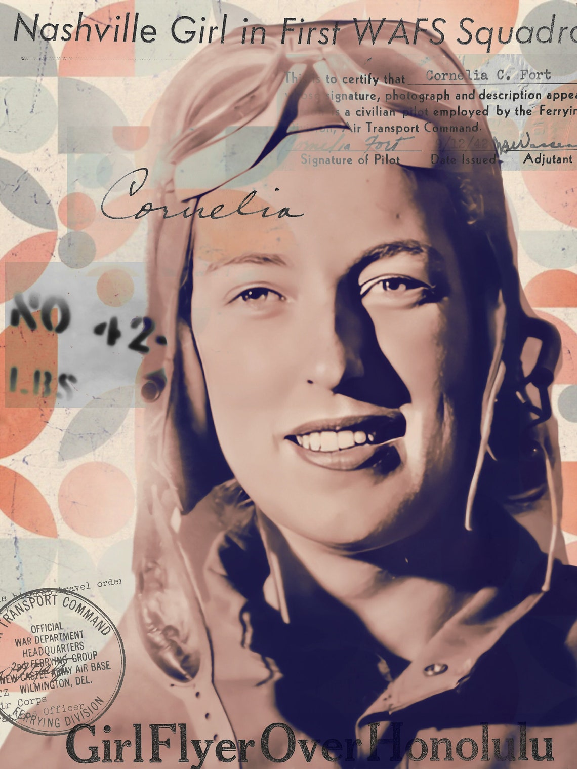 WWII WASP Women Airforce Service Pilots Art Print From Vintage WWII ...