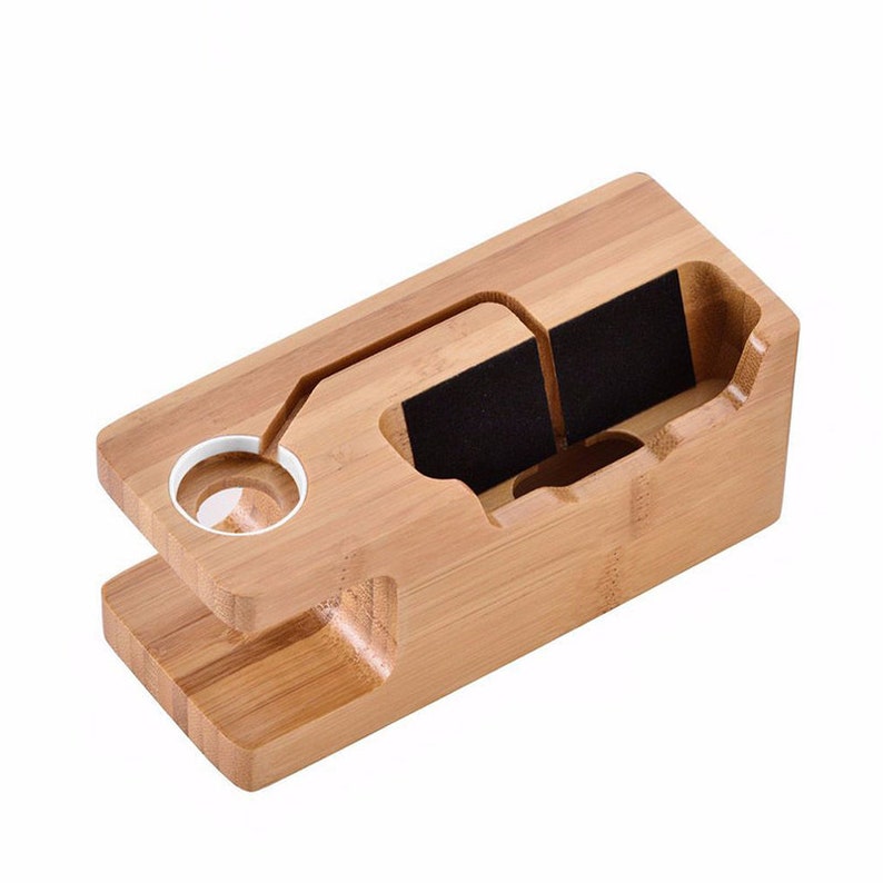 Smartphone Wooden Charging Station Cell Phone Iphone Dock - Etsy