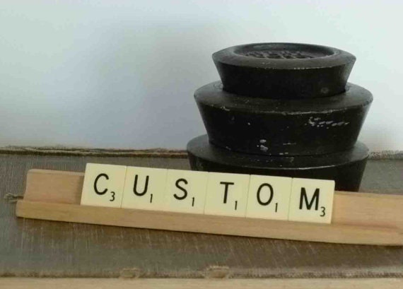 Christmas Custom Scrabble Rack Tile Letter Desk Sign Gift | Etsy