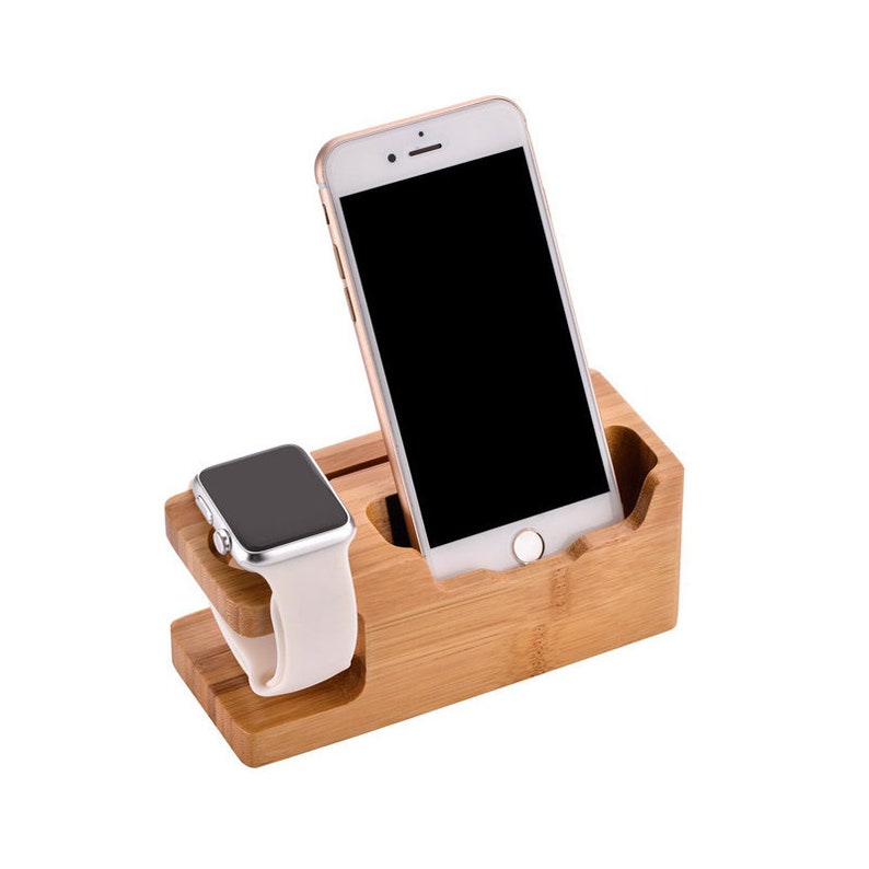 Smartphone Wooden Charging Station Cell Phone Iphone Dock - Etsy