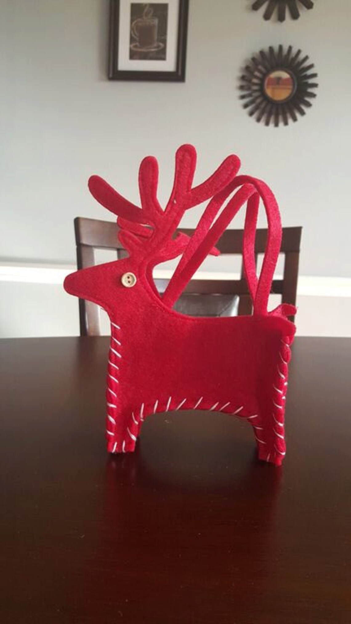 Holiday Reindeer Gift Bag Rudolph Santa Claus Christmas Xmas - Etsy