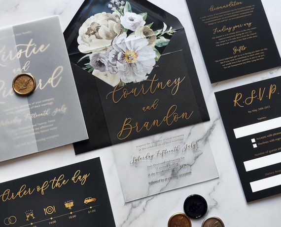Wedding invitations clear 60 photos - Astyledwedding.com