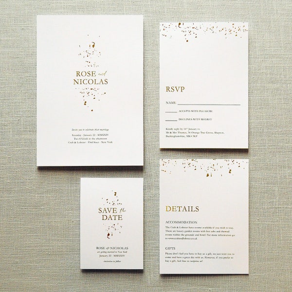 Elegant Wedding Invitations Cards - Etsy