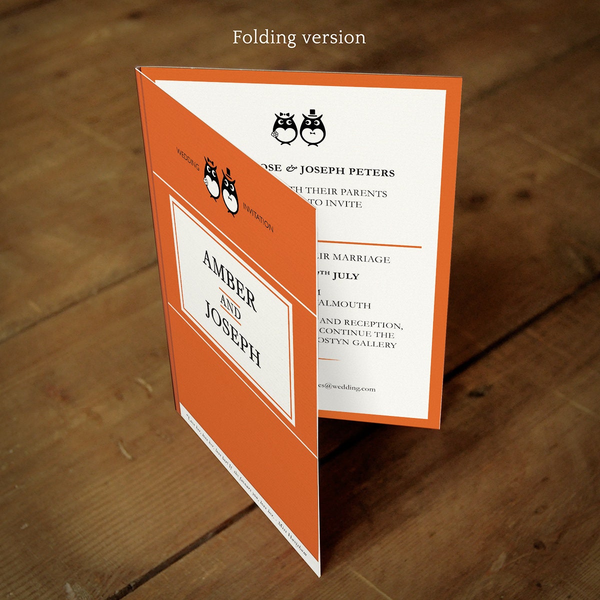 Classic Book Folding Wedding Invitations Ideal for Literary | Etsy UK