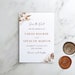 Farah Wedding Invitation Dried Flowers. Bohemian Wedding Invitation ...