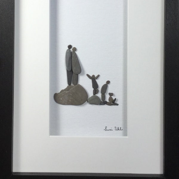 Shadow Box Pebble Art - Etsy