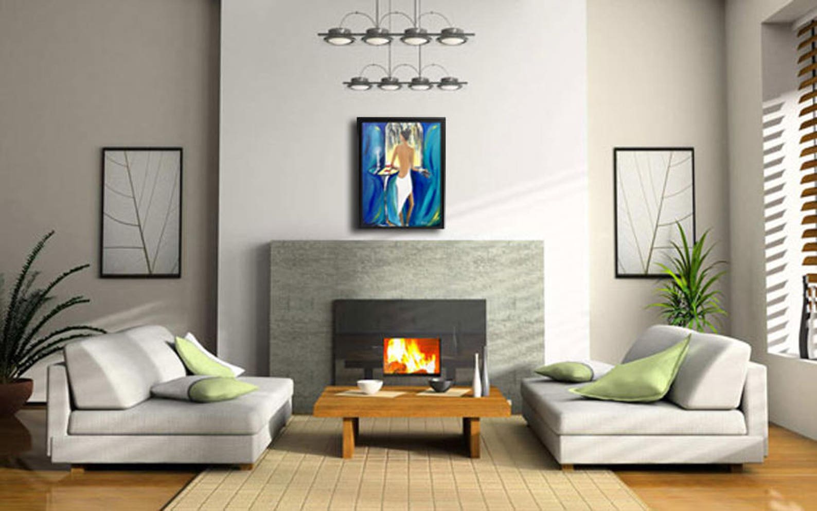 24 X 18 Original Painting Canvas Board Modern Wall - Etsy