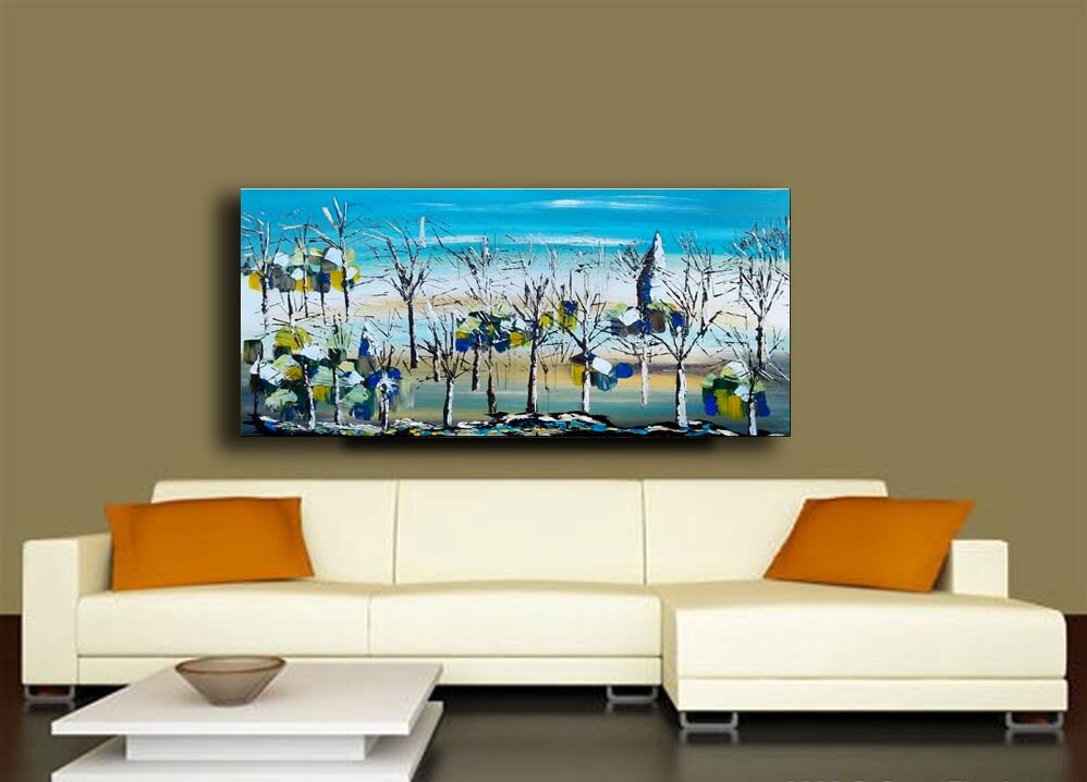 48 X 24 Original Painting Canvas Modern Wall Art - Etsy