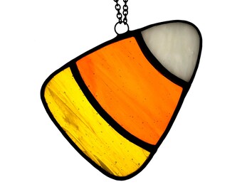 Candy Corn Stained Glass Suncatcher - Etsy
