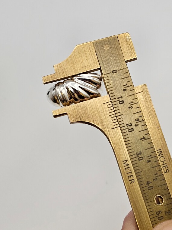 Fold Formed Silver Ring in 925 Silver, Sculpted Abstr… - Gem