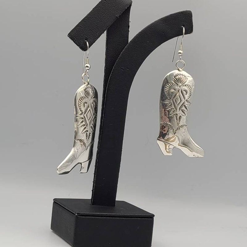Boot Earrings - Etsy