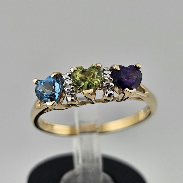 Heart Citrine Topaz Ring - Etsy