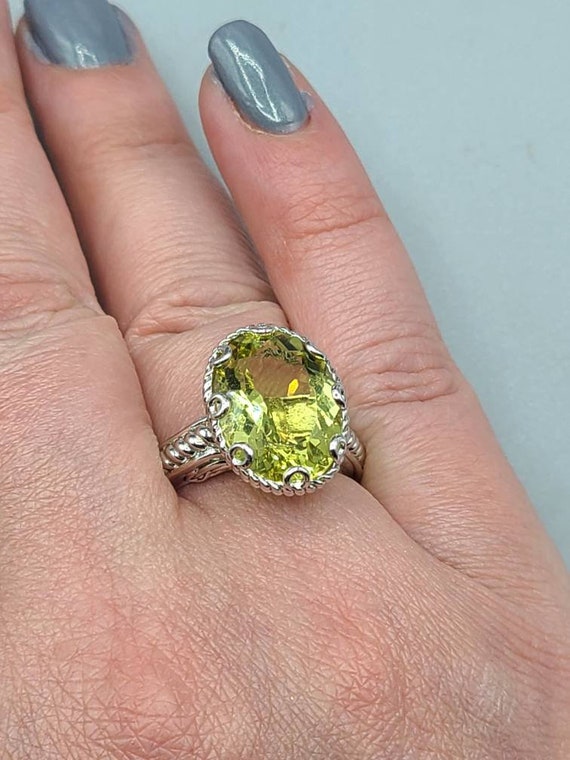 Green Citrine Ring 2025 applelady
