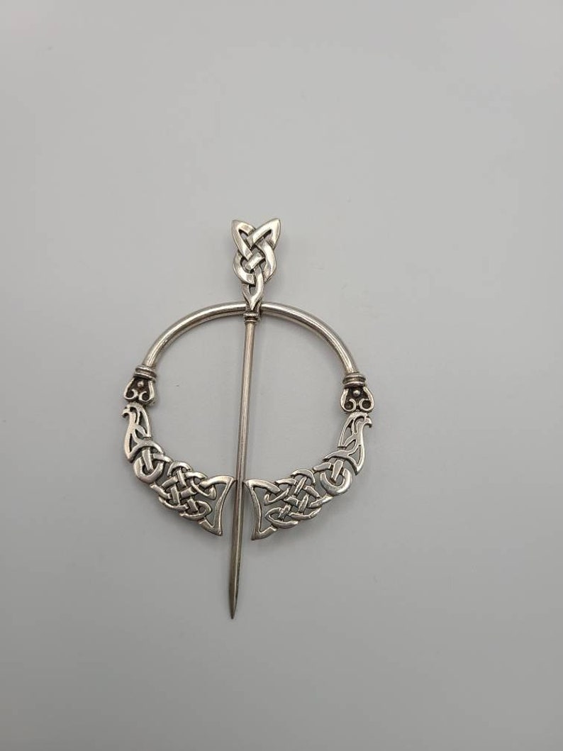 Celtic Tartan Pin 950 Silver Cloke Pin Vintage Celtic Shaw - Etsy