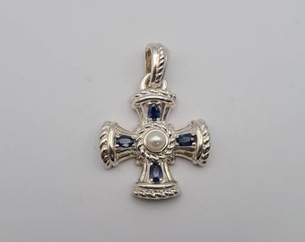 Judith Ripka Cross Pendant - Etsy