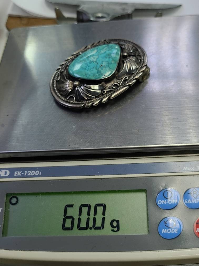 Signed Begay Turquoise Belt Buckle Native American Sterling - Etsy