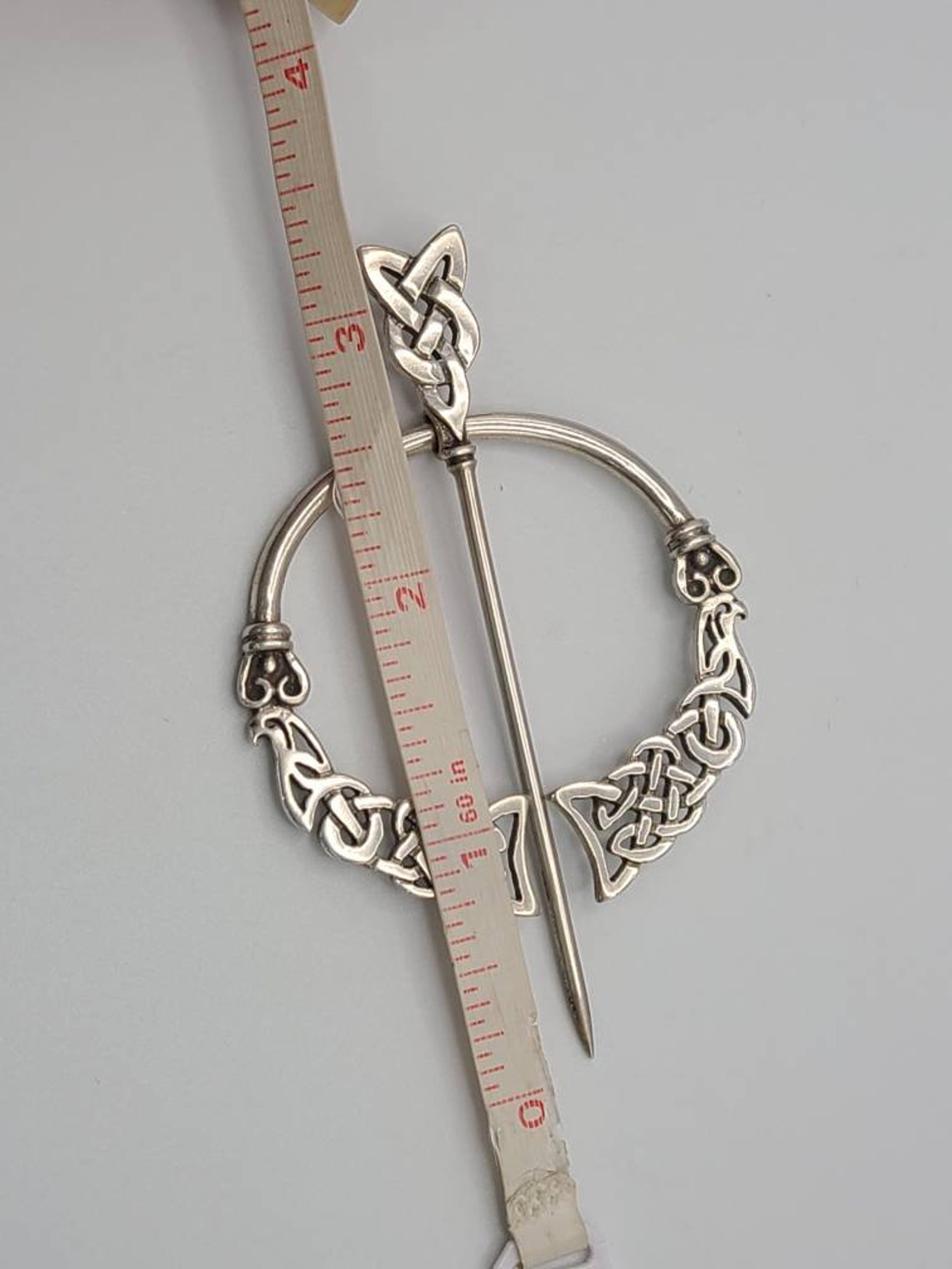 Celtic Tartan Pin 950 Silver Cloke Pin Vintage Celtic Shaw - Etsy