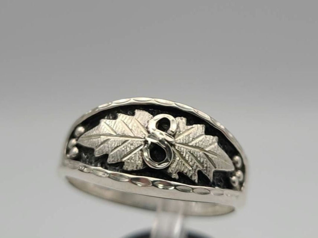 WM Wheeler Mfg. Co., Grape Vine Band, Sterling Silver, Vintage Estate ...
