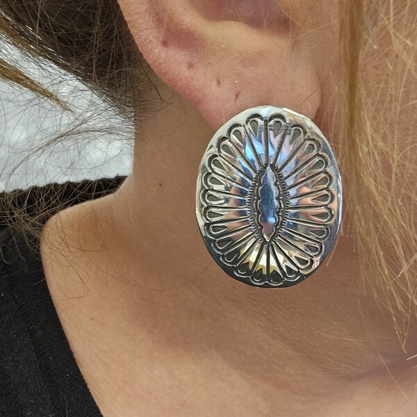 Concho Earrings - Etsy