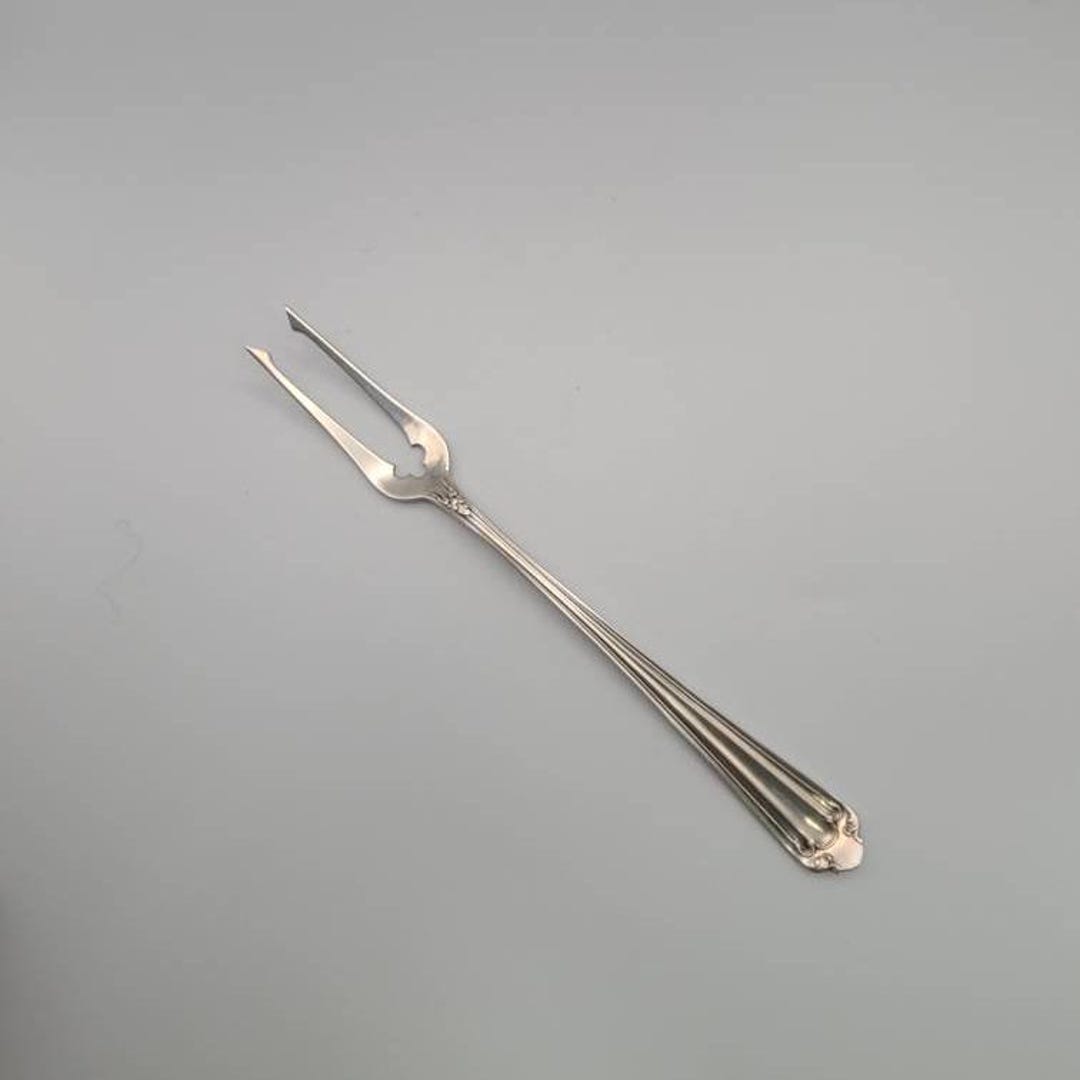 Vintage Appetizer Serving Fork: 925 Sterling Silver - Fancy Utensil for ...