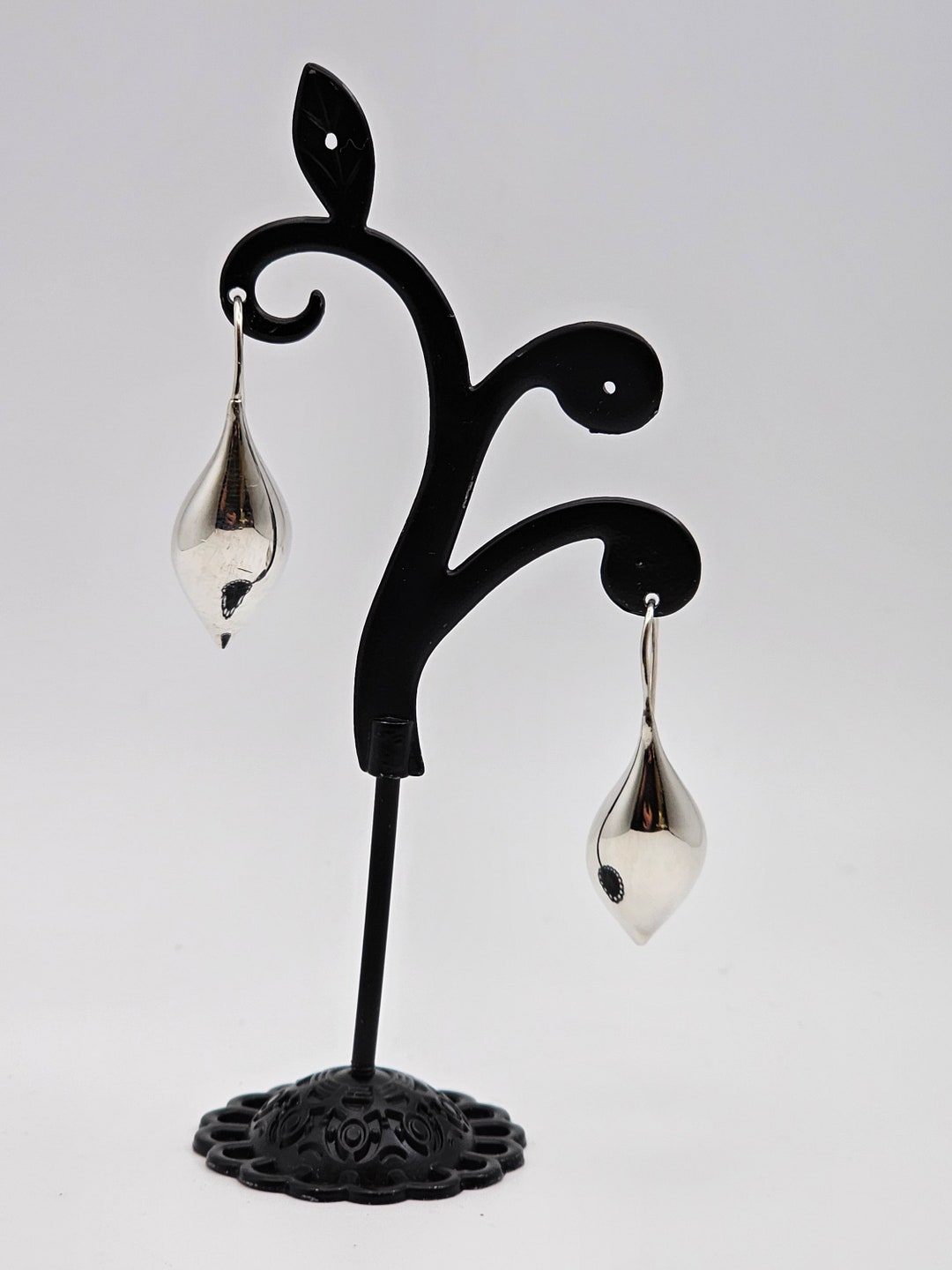 Liquid Drop Earrings, 925 Silver, Designer Michael Dawkins, Sterling ...