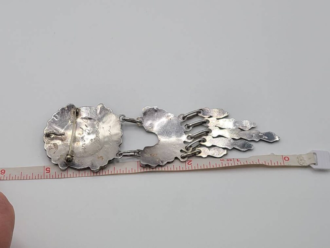 Vintage Roger and Lela Cellicion Sterling Silver Sun Face Zuni ...