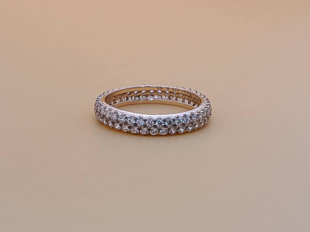 Pandora Clear Crystal Eternity Band, 925 Silver Swarovski Crystal Band ...