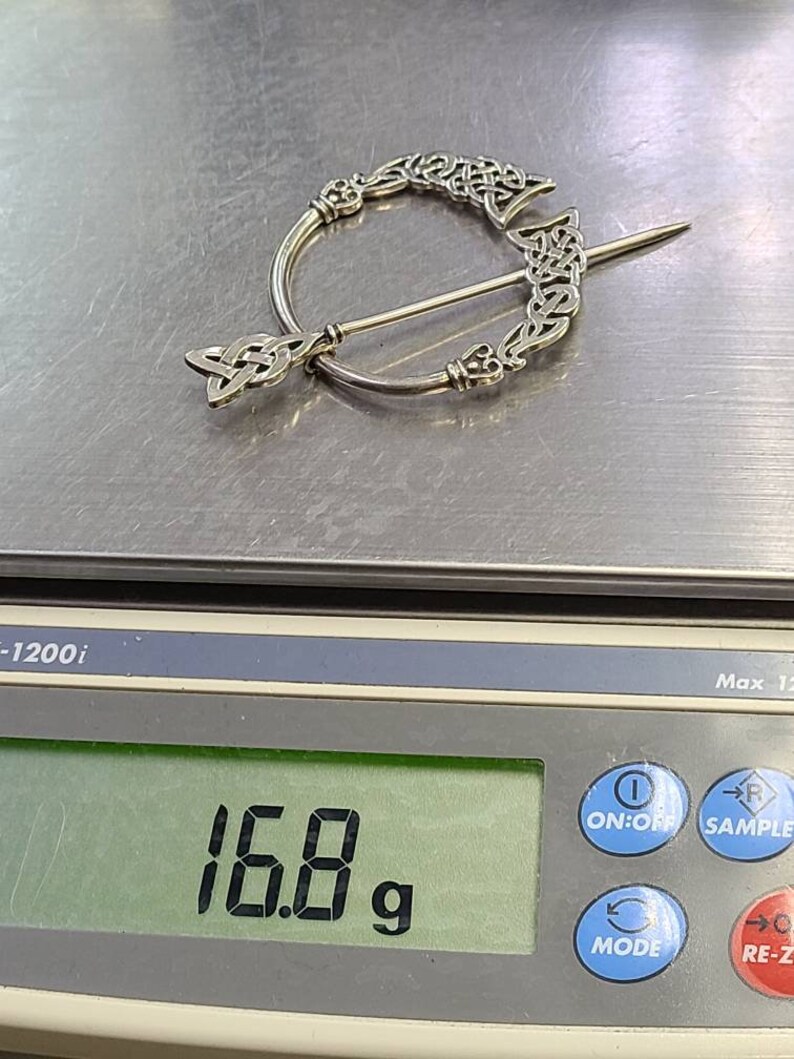 Celtic Tartan Pin 950 Silver Cloke Pin Vintage Celtic Shaw - Etsy