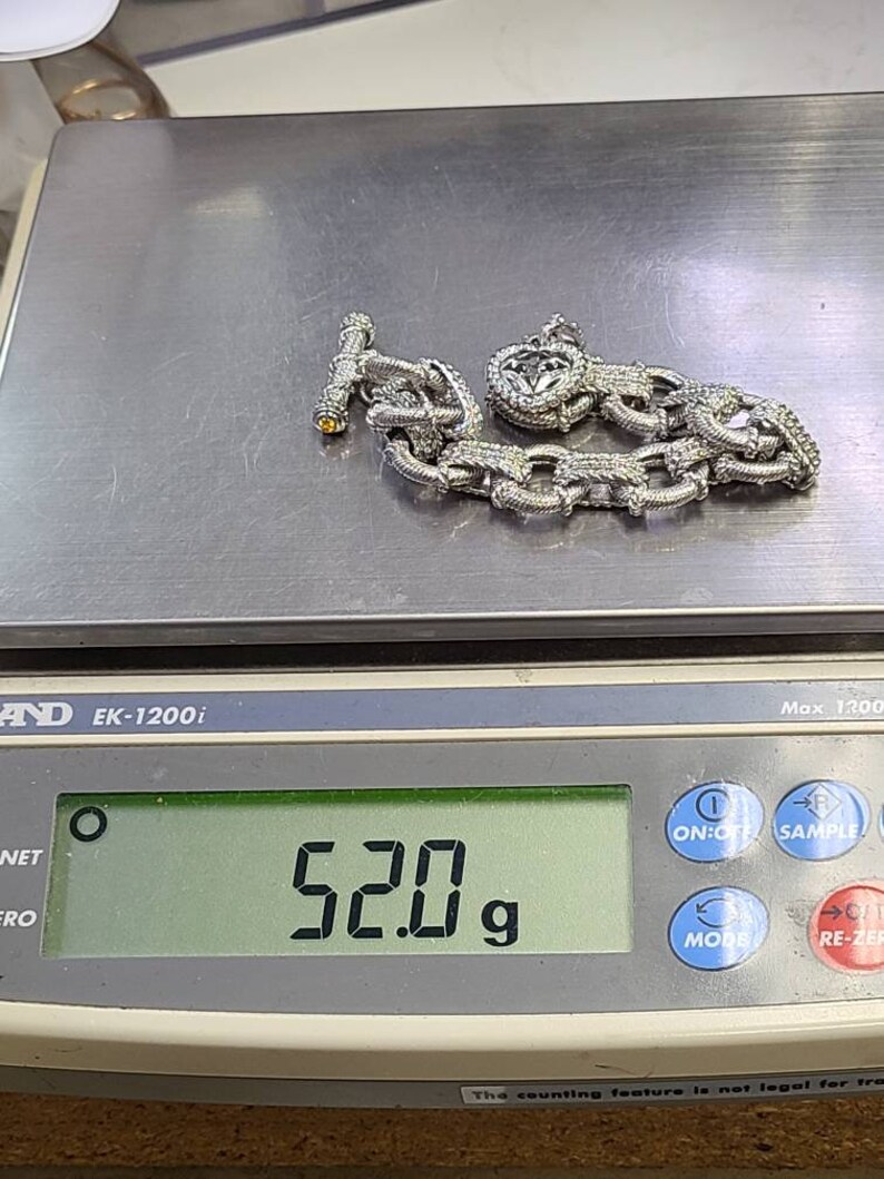 Judith Ripka Citrine Heart Charm Diamonique Simulated Diamonds - Etsy