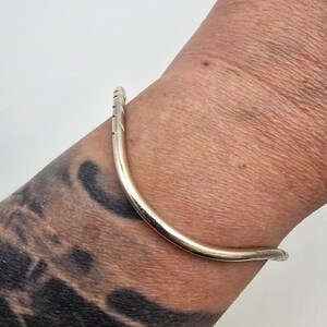 Vintage Silver Torque Bracelet in Sterling Silver, Handmade Cuff ...