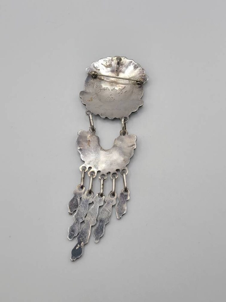 Vintage Roger and Lela Cellicion Sterling Silver Sun Face Zuni ...