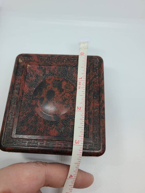 Greek Key Jewelry Box, Vintage Plastic Trinket Box, V… - Gem