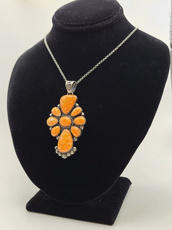 Vintage Estate Spiny Oyster Inlay 925 Sterling Silver… - Gem